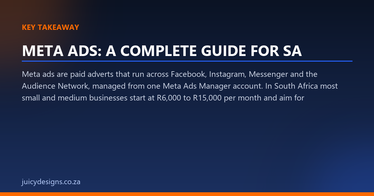 Meta Ads in South Africa: A Complete 2026 Guide | Juicy Designs